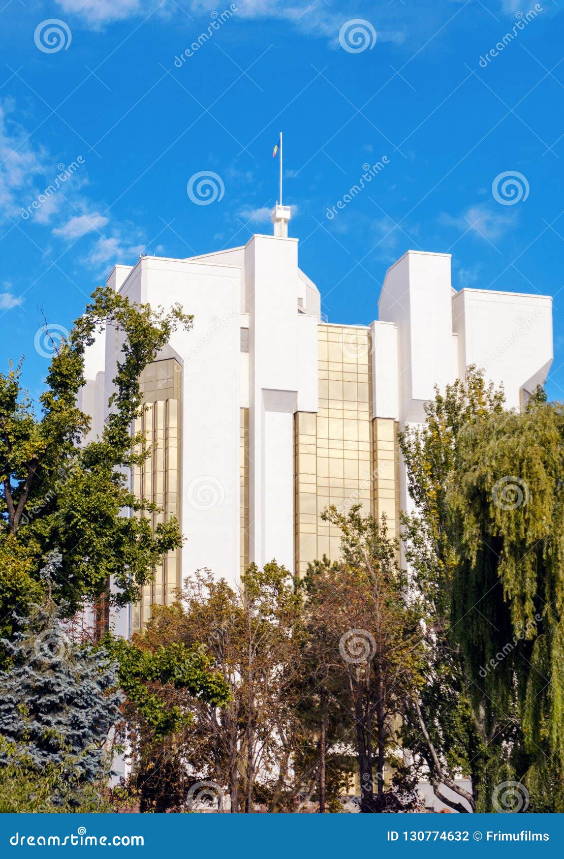 The Presidency of the Republic of Moldova Stock Photo - Image of blue ...