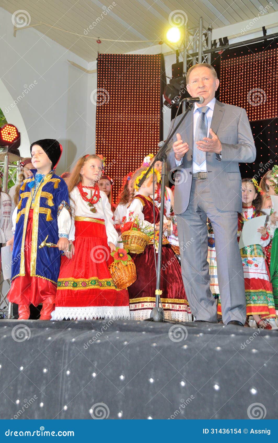 President Av Ukraina Leonid Kuchma Redaktionell Fotografering för ...