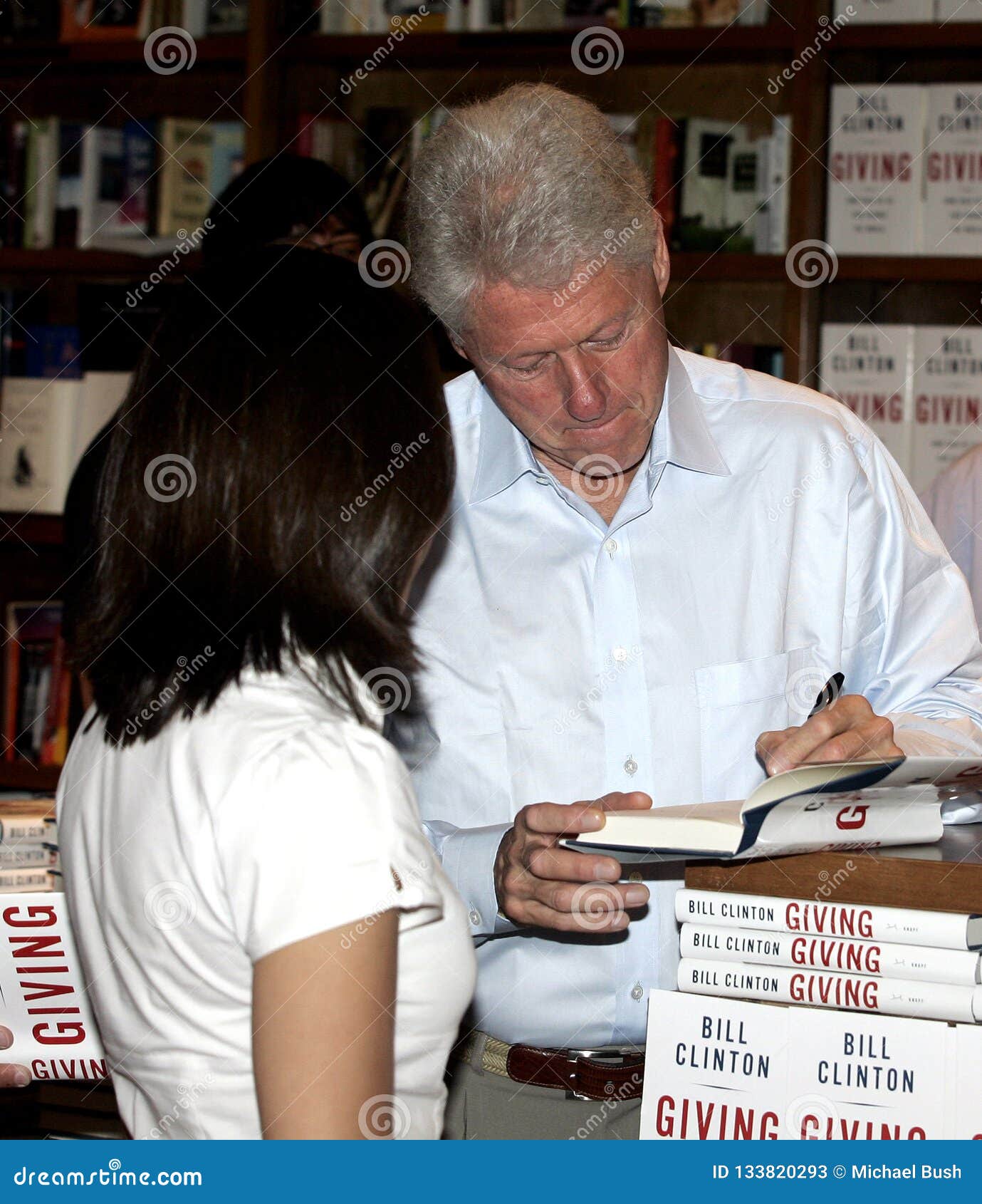 President Bill Clinton Book Signing Redaktionell Arkivfoto - Bild av ...