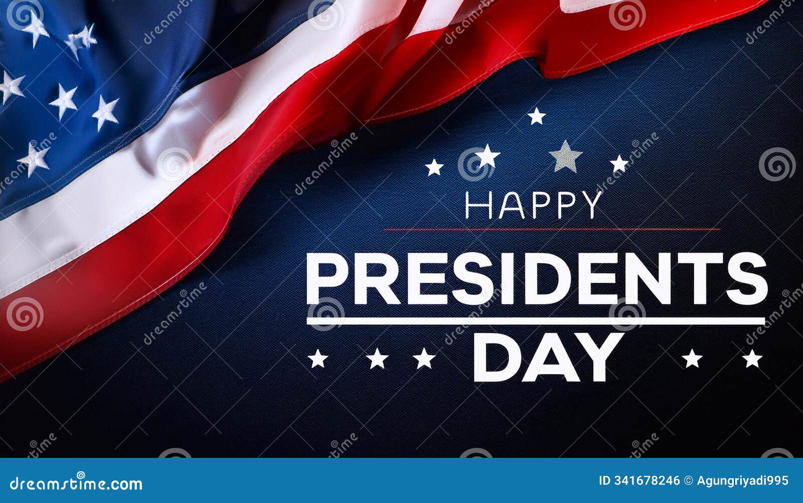 President Day Poster Design with US Flag Stock Illustration ...
