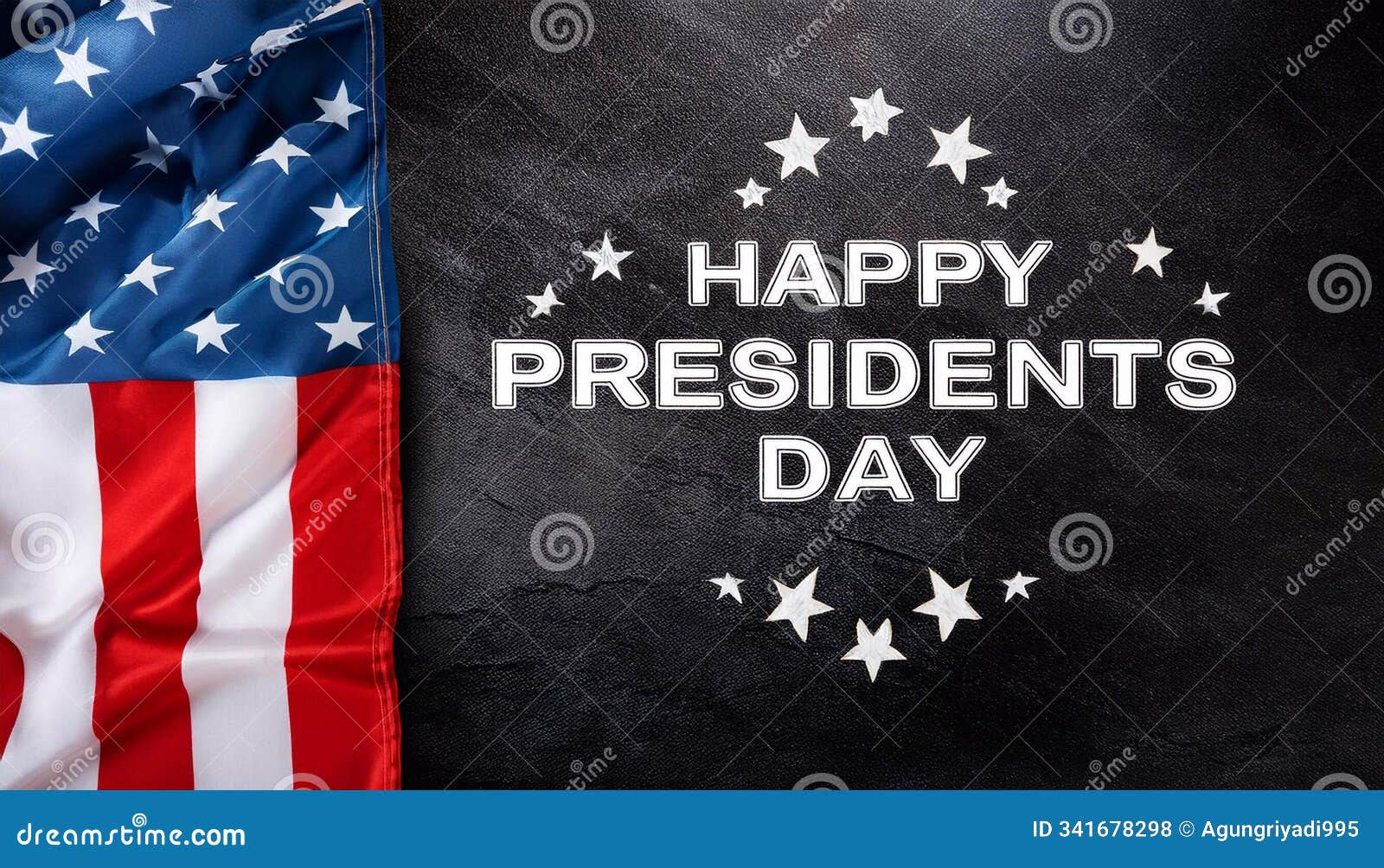 President Day Poster Design with US Flag Stock Illustration ...