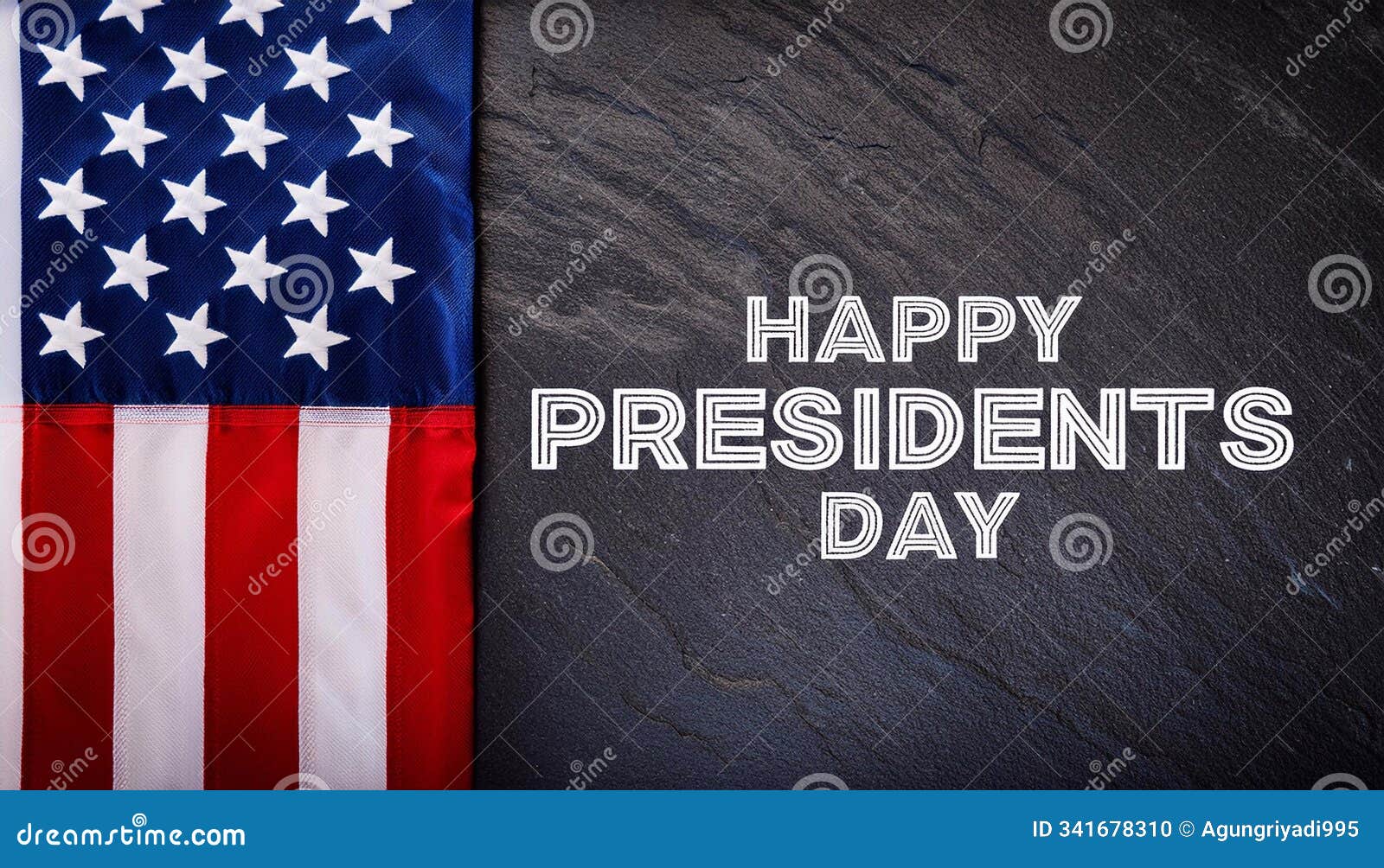 President Day Poster Design with US Flag Stock Illustration ...