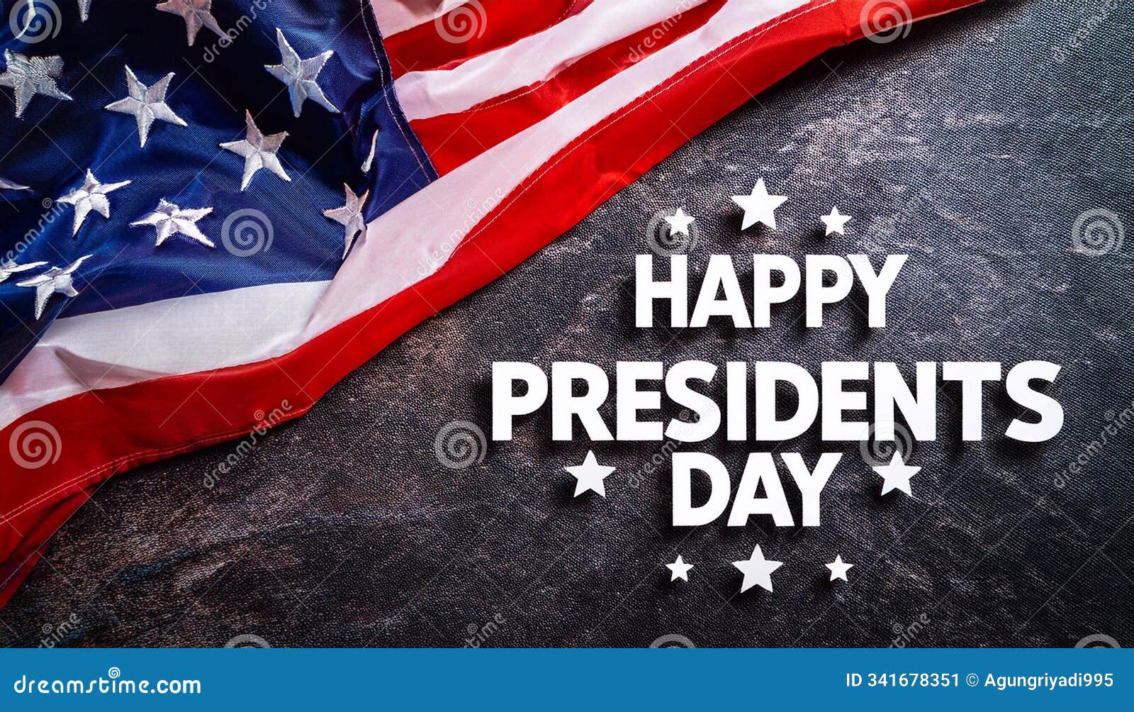 President Day Poster Design with US Flag Stock Illustration ...
