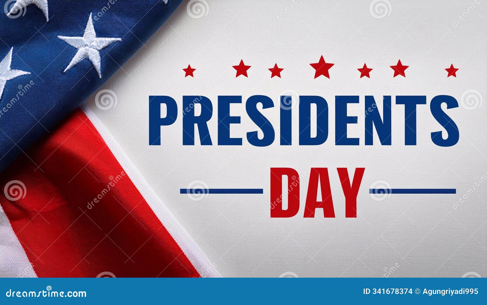 President Day Poster Design with US Flag Stock Illustration ...