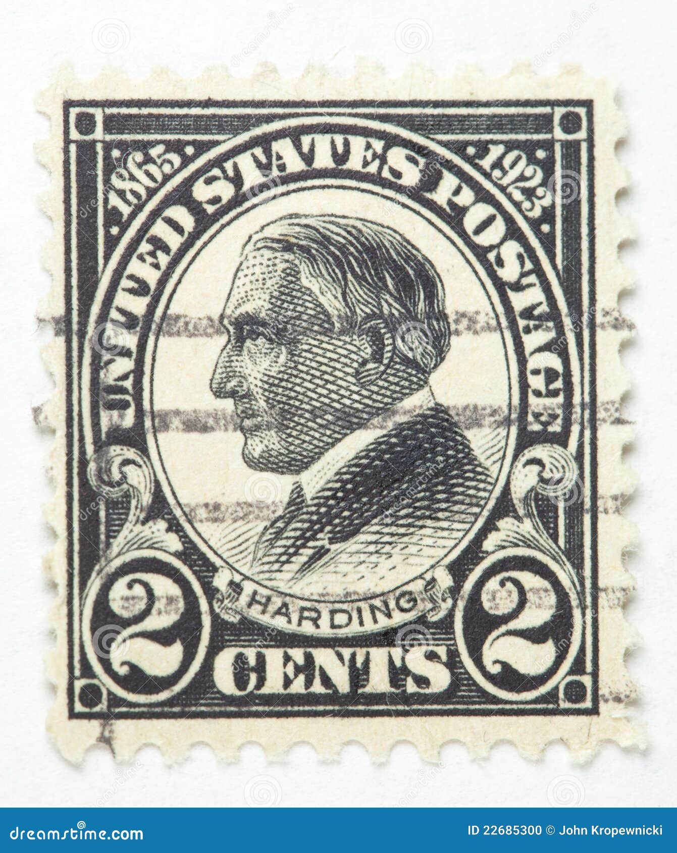 President Harding Stamp 1922-1929 Editorial Image - Image of america ...