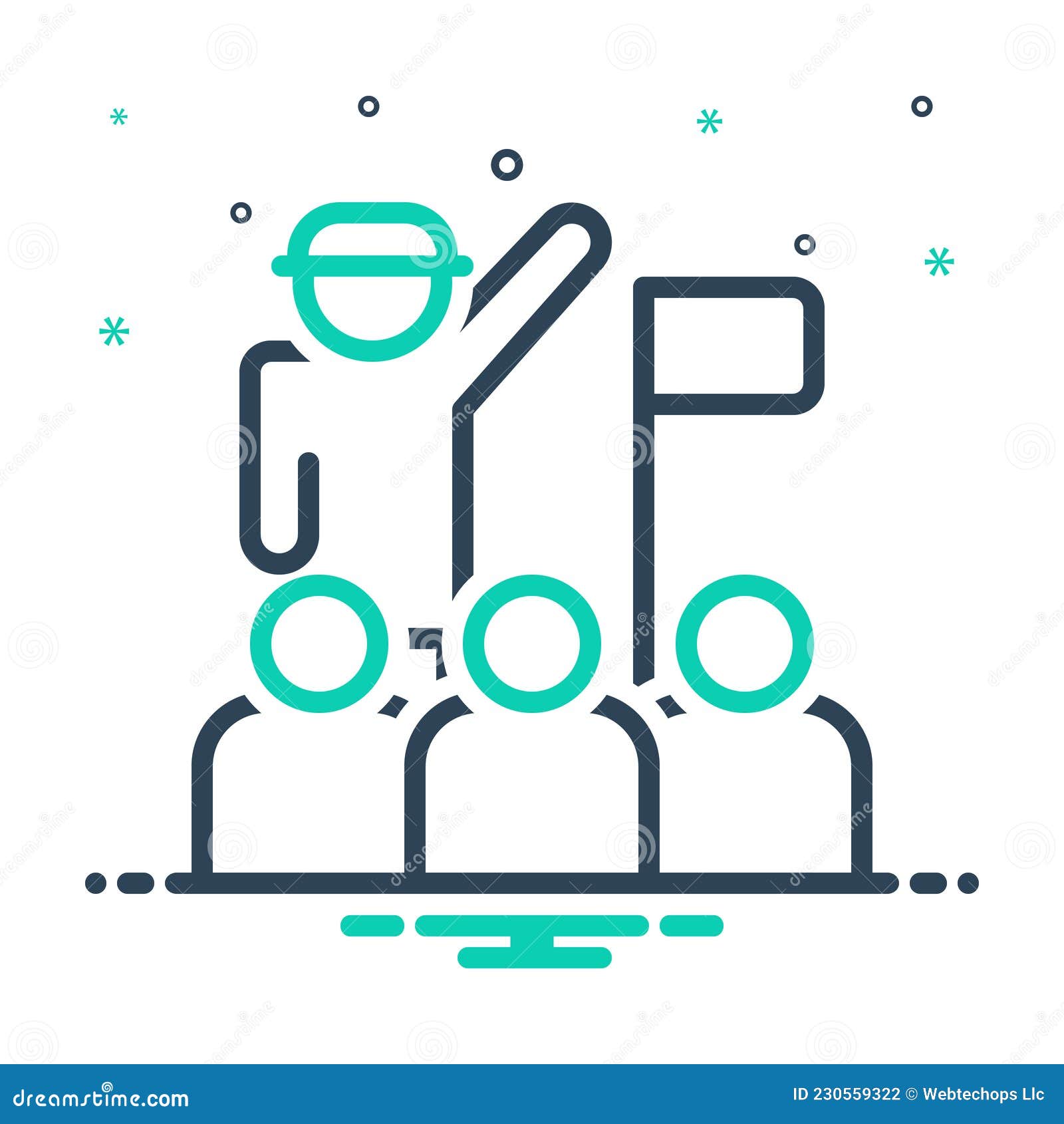 Mix Icon for President, Chairman and Principal Stock Vector ...