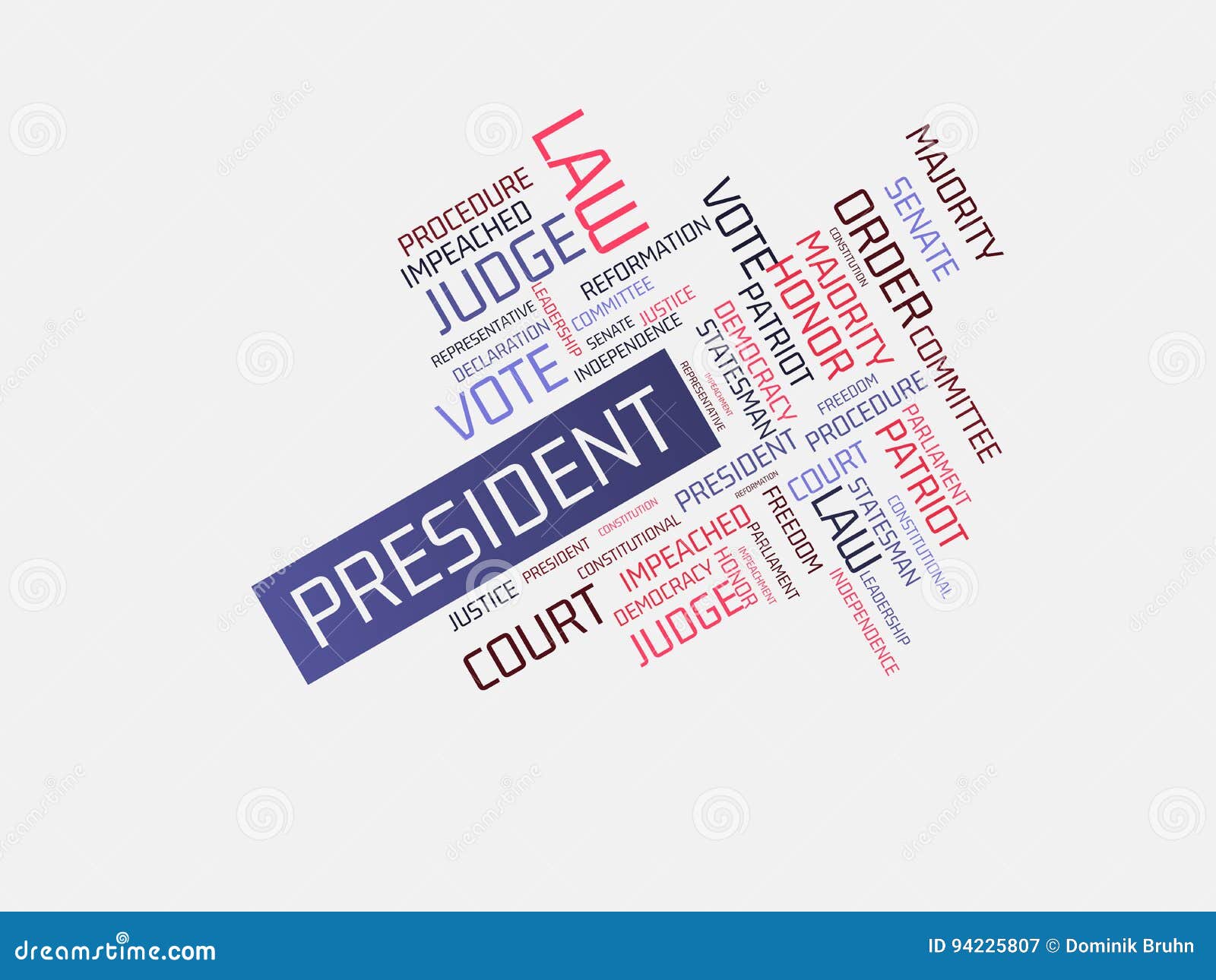 PRESIDENT - Image with Words Associated with the Topic IMPEACHMENT ...