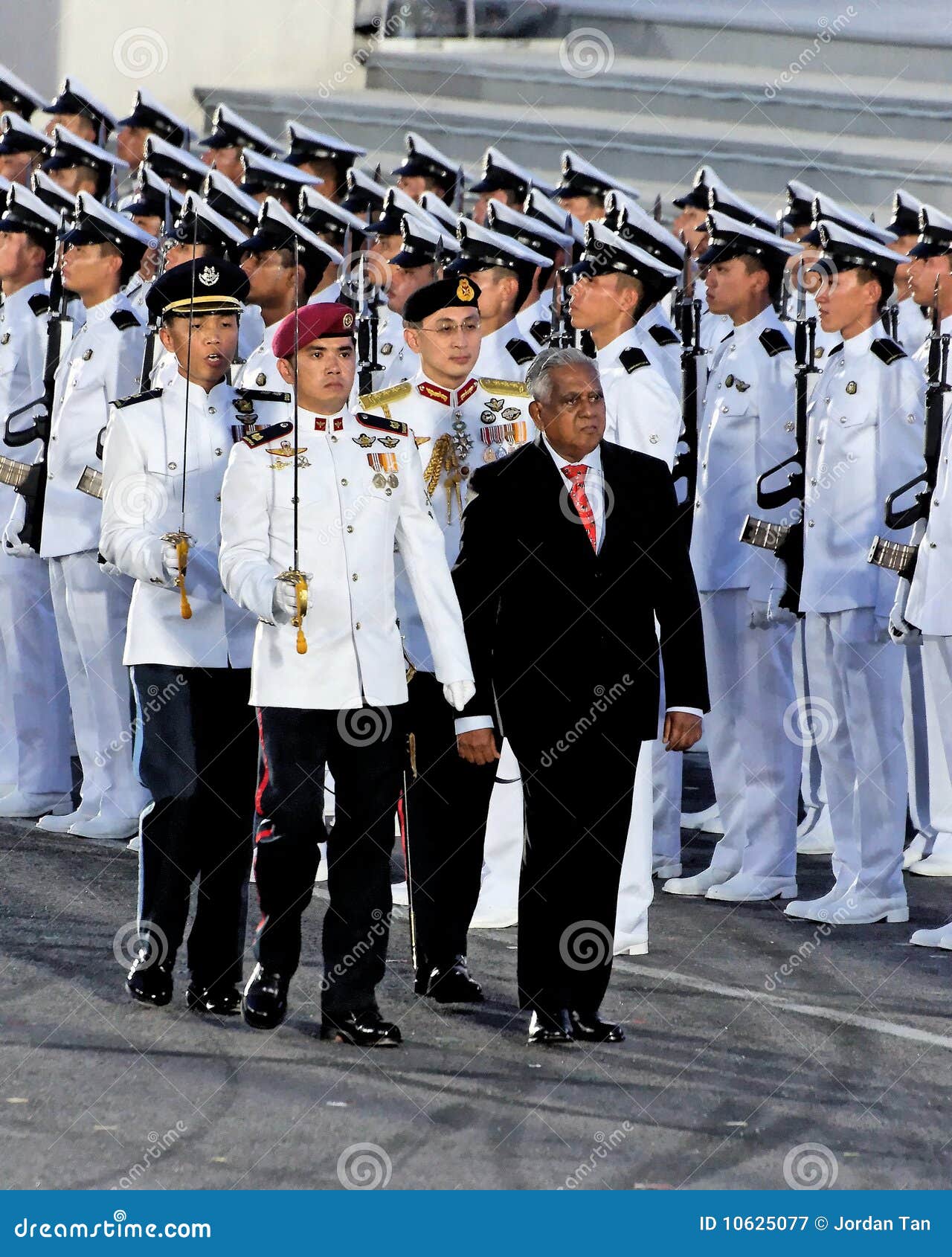 President Nathan Inspecting Guard-of-honor at NDP Editorial Photography ...