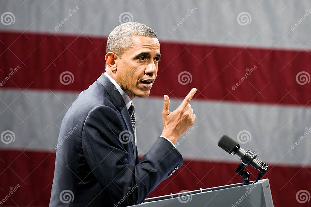 President Obama editorial stock image. Image of gesture - 28697114