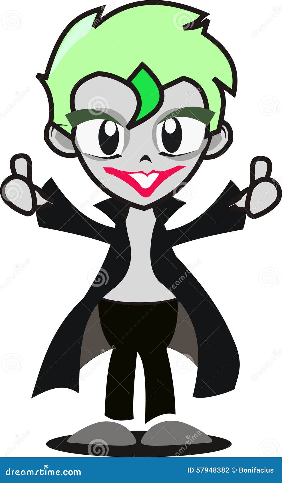Cute Joker Cartoon stock vector. Illustration of cartoon - 57948382