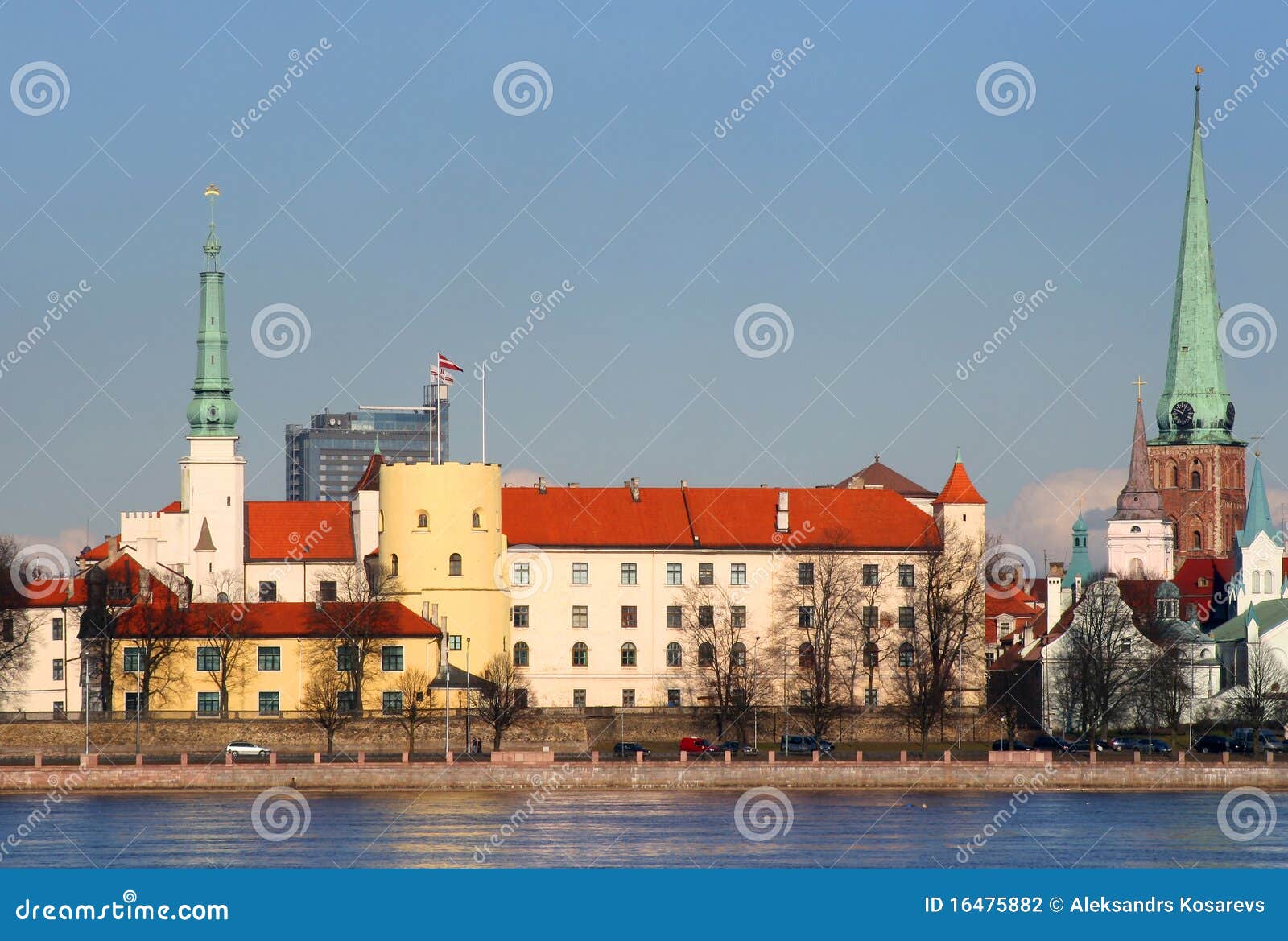 President Palace in Old Riga, Latvia Stock Photo - Image of daugava ...