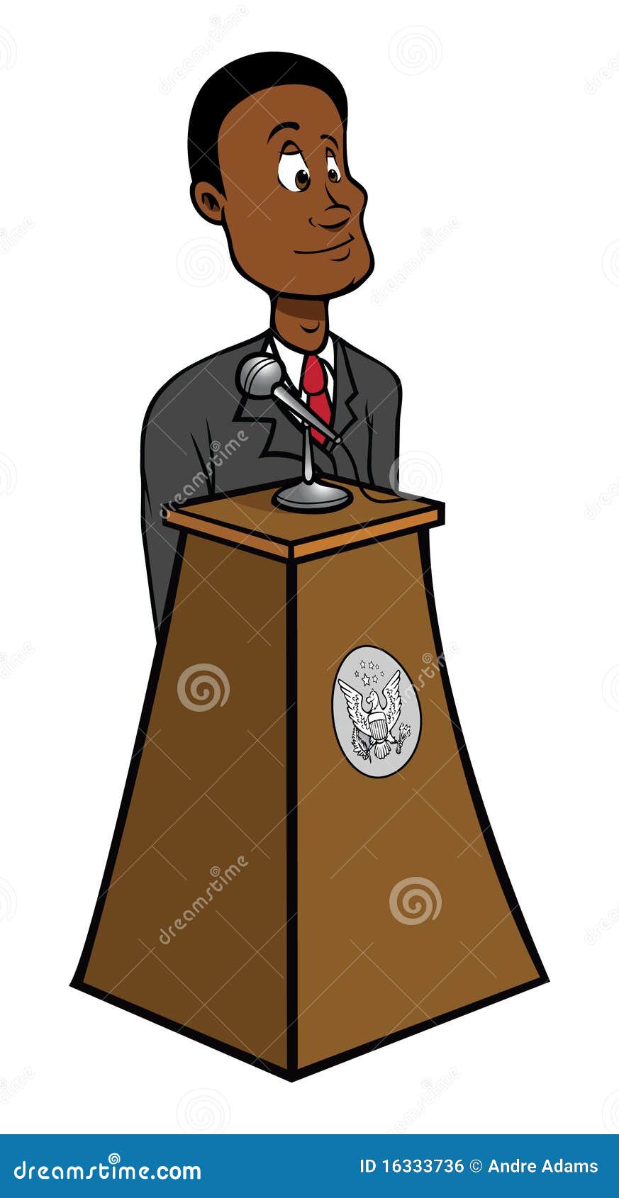 President podium stock vector. Illustration of commander - 16333736