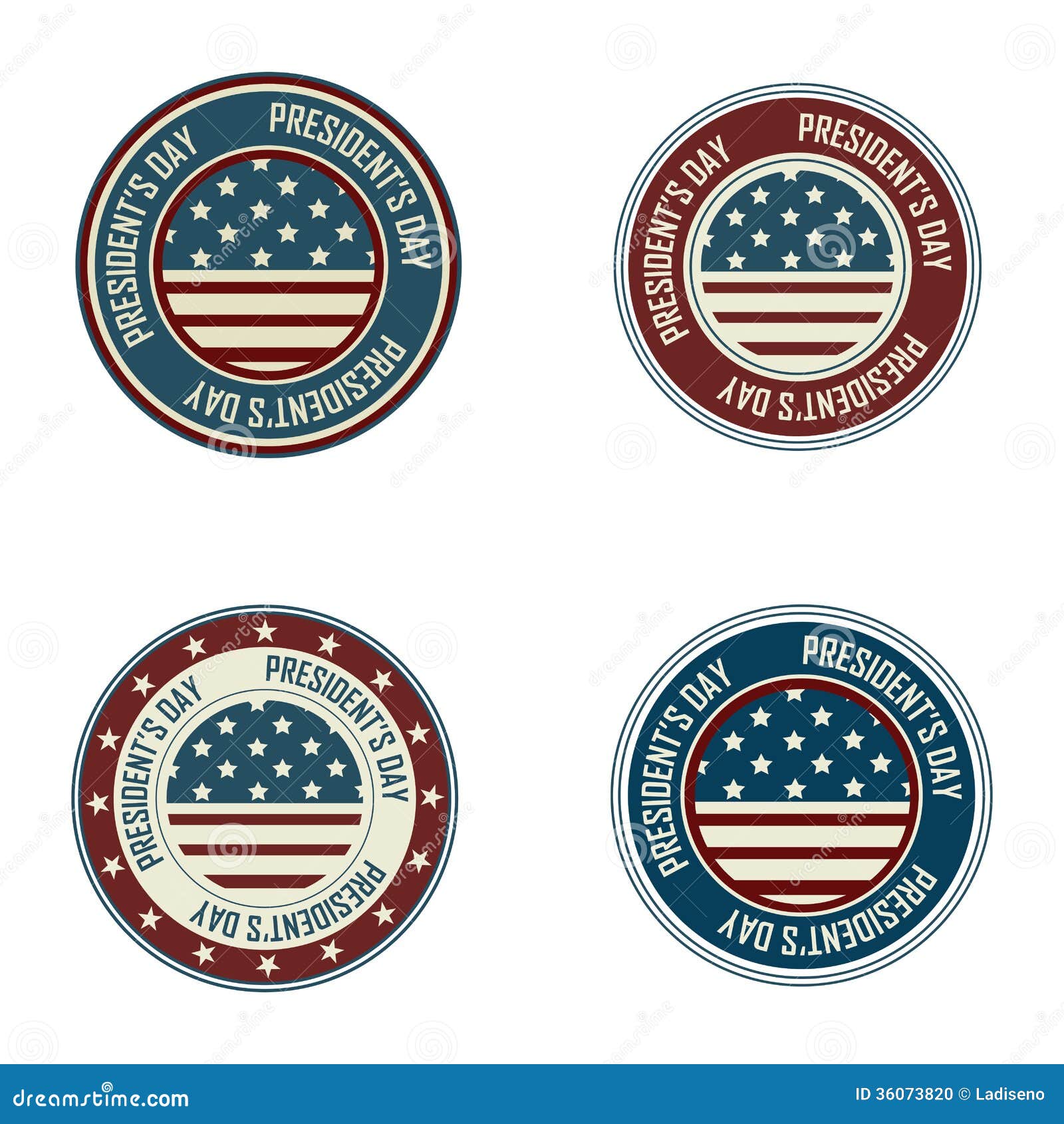 President s day labels stock vector. Illustration of symbol - 36073820