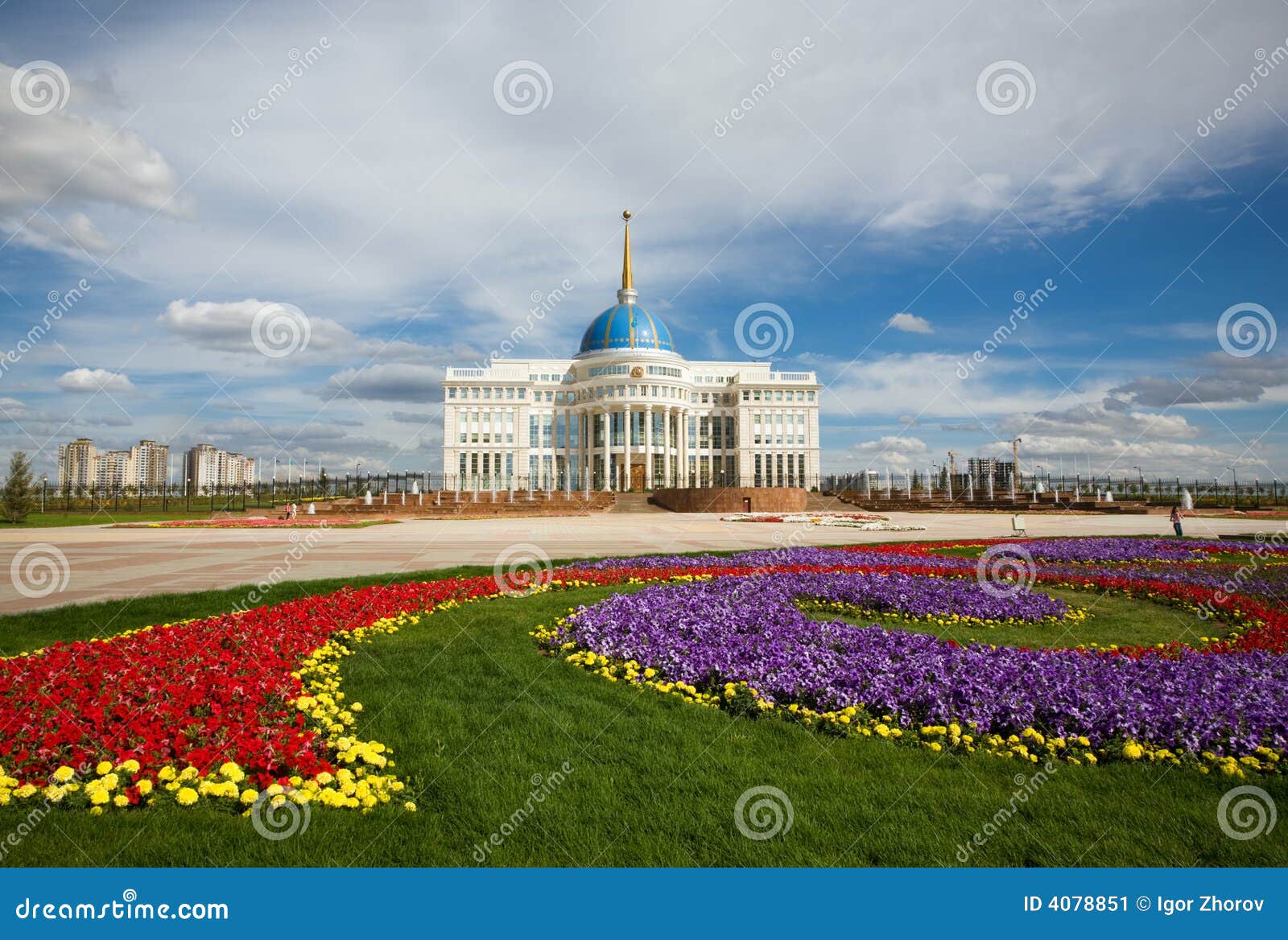 President s palace. stock image. Image of president, spire - 4078851