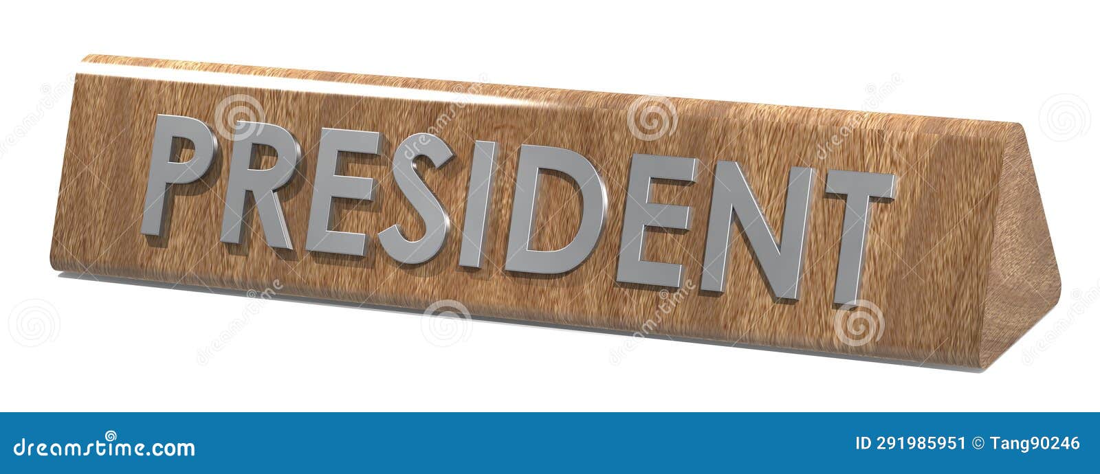 President Word on Wooden Banner Stock Illustration - Illustration of ...
