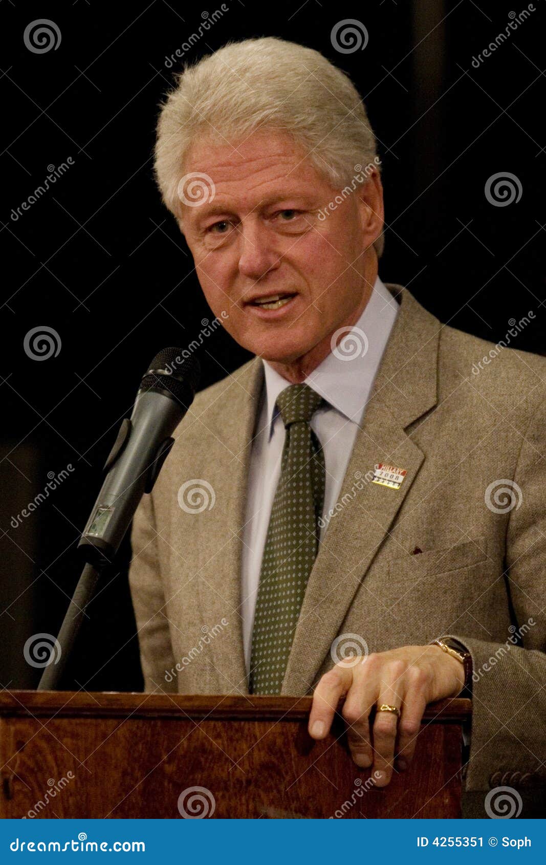 Presidente Bill Clinton foto editorial. Imagen de partido - 4255351