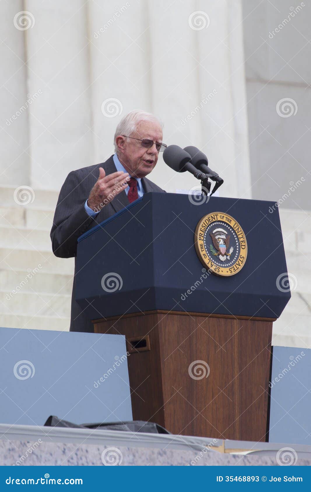 Presidente De Los E.E.U.U. Anteriores Jimmy Carter Foto de archivo ...