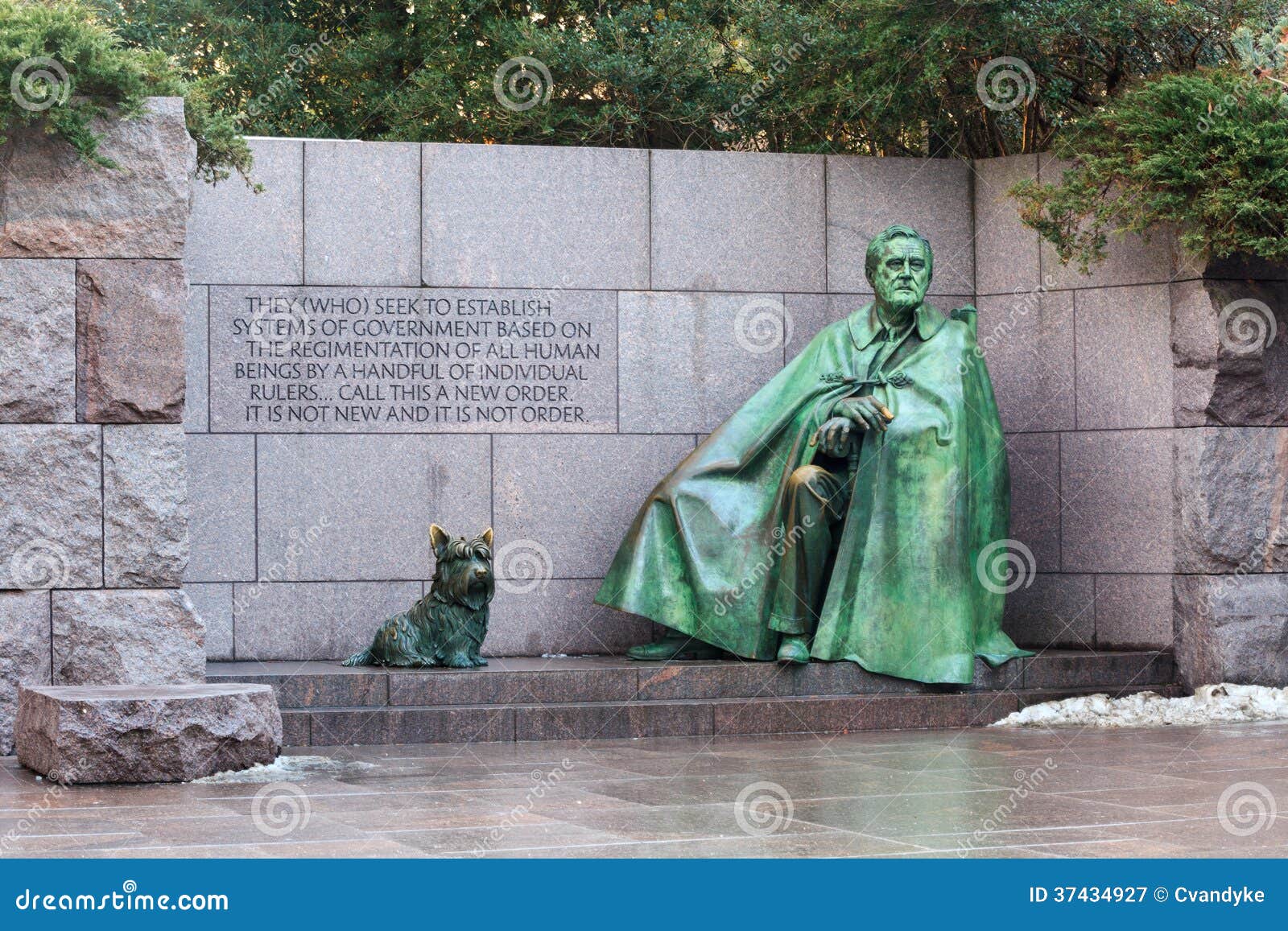 Presidente Roosevelt Memorial Washington DC Fotografía editorial ...