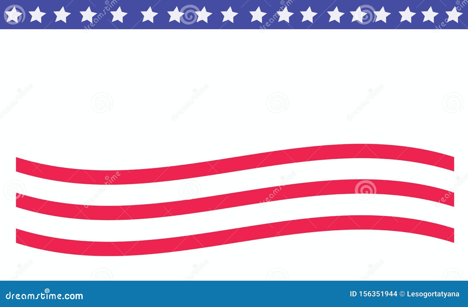 Presidential Election a Banner on a White Background Stock Vector ...