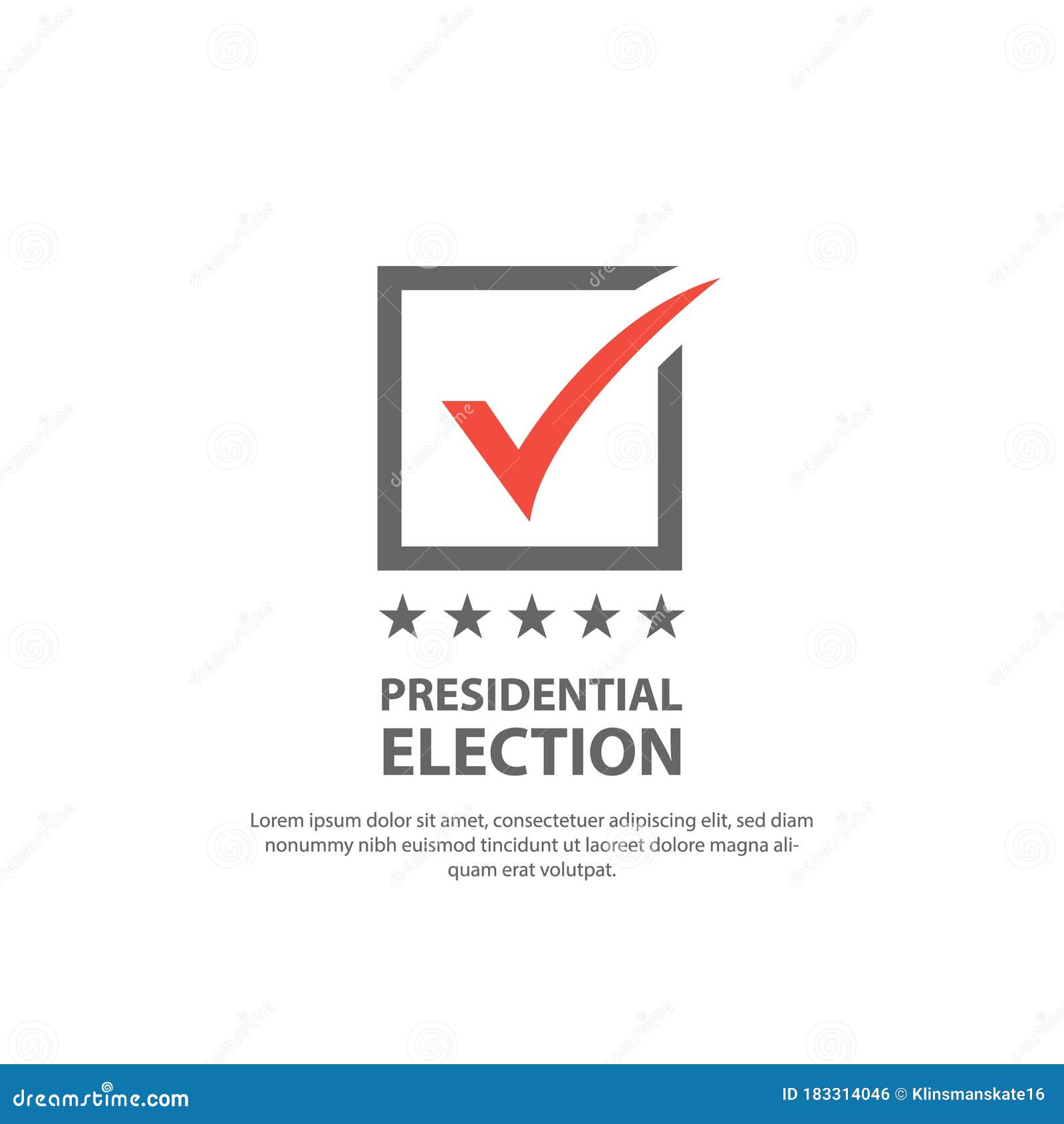 Presidential Election Logo Design Template Vector Stock Illustration ...
