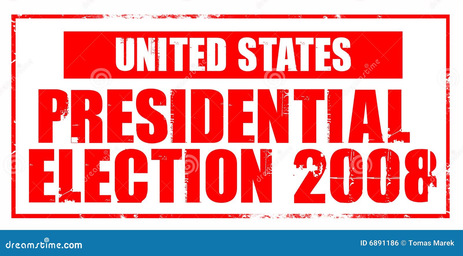 Presidential Election Rubber Stamp Stock Illustration - Illustration of ...