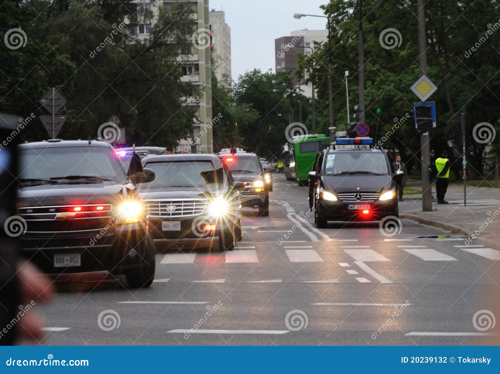 Presidential motorcade editorial photography. Image of city - 20239132