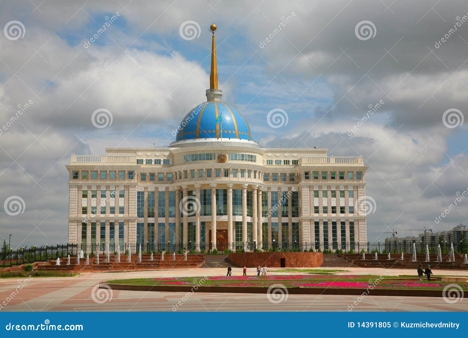 Presidential Palace, Ak-Orda Stock Image - Image of column, capital ...