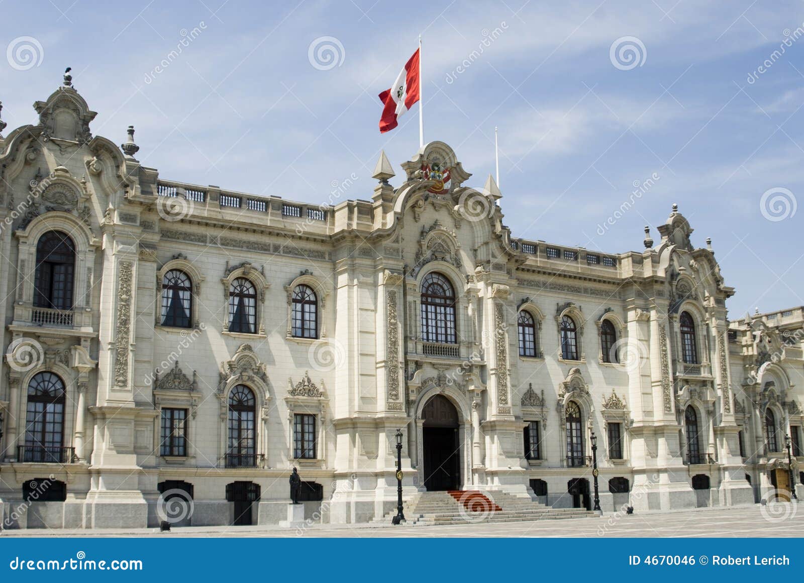 Presidential Palace Lima Peru Stock Photo - Image of pizarro, peru: 4670046