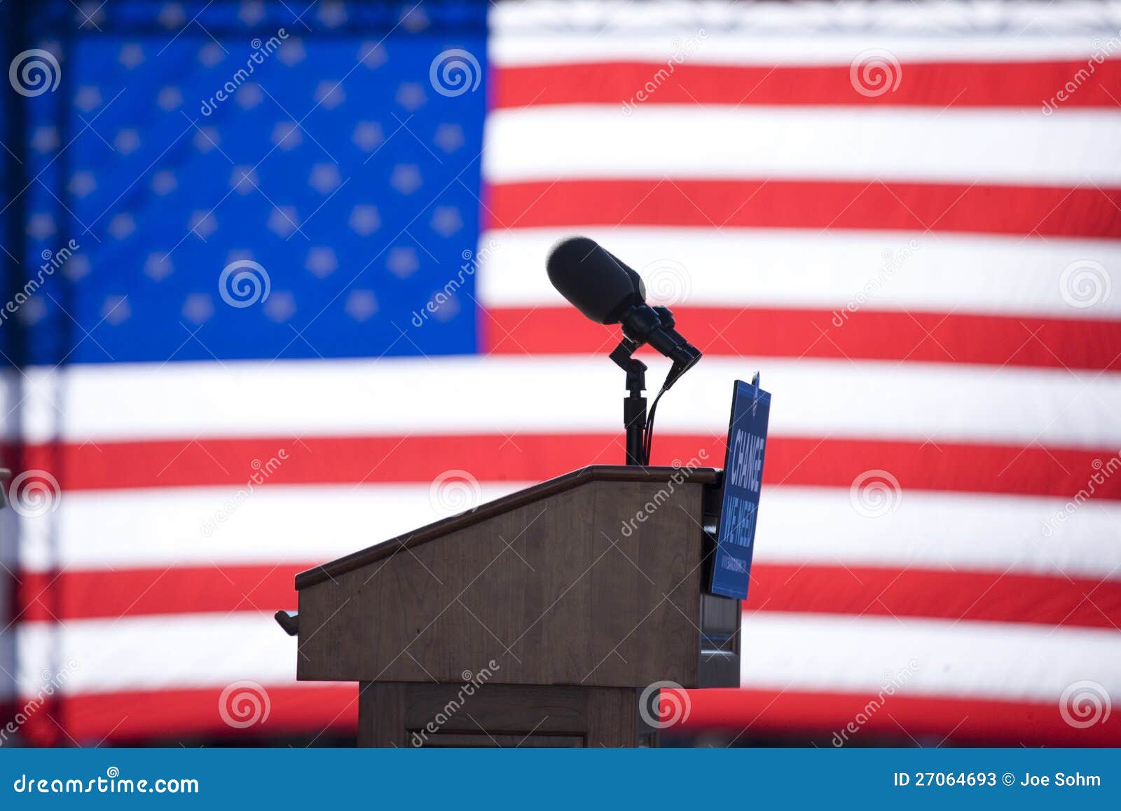 Presidential Speakers Podium Editorial Stock Photo - Image of voters ...