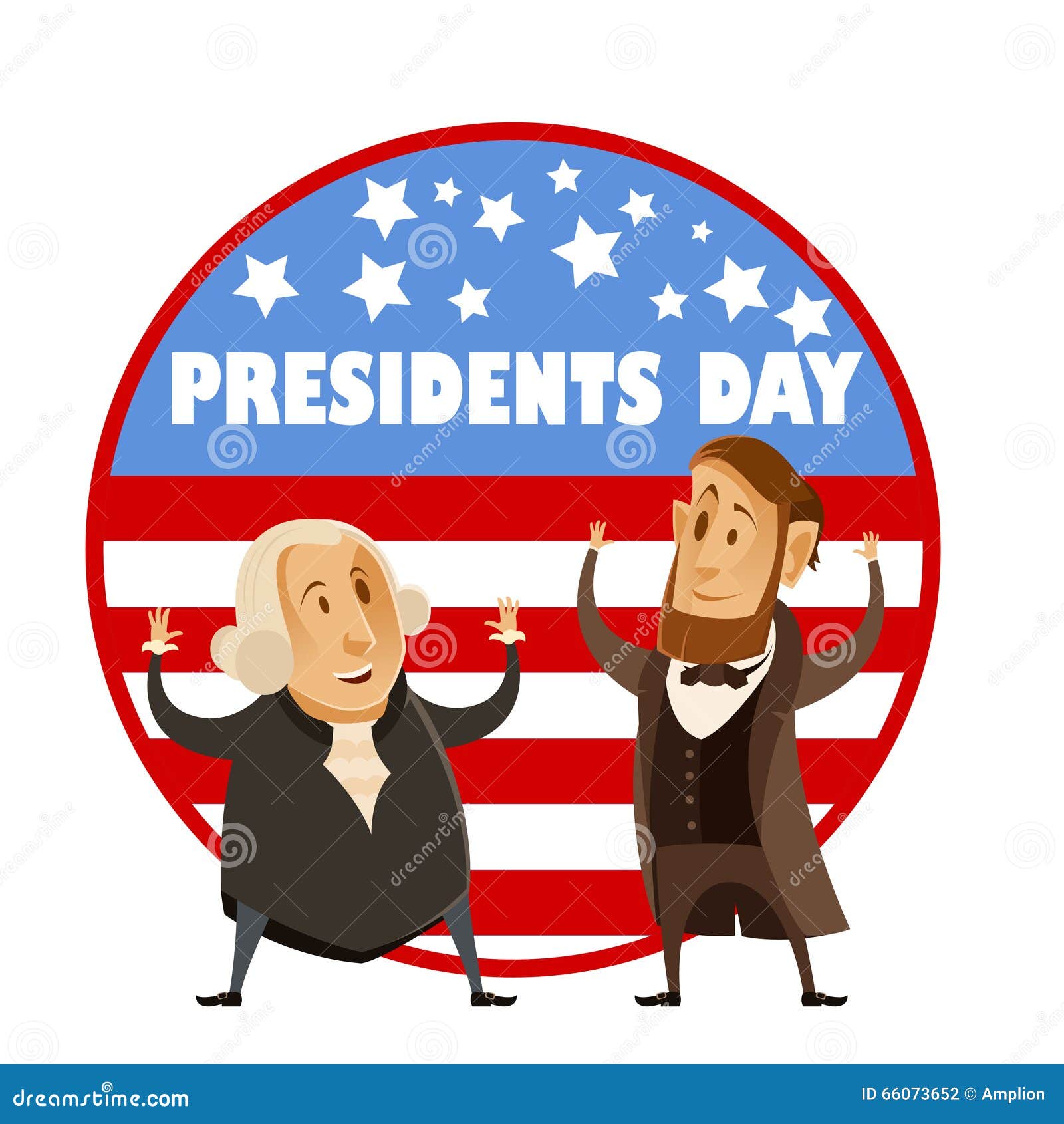 Presidents day banner stock vector. Illustration of america - 66073652