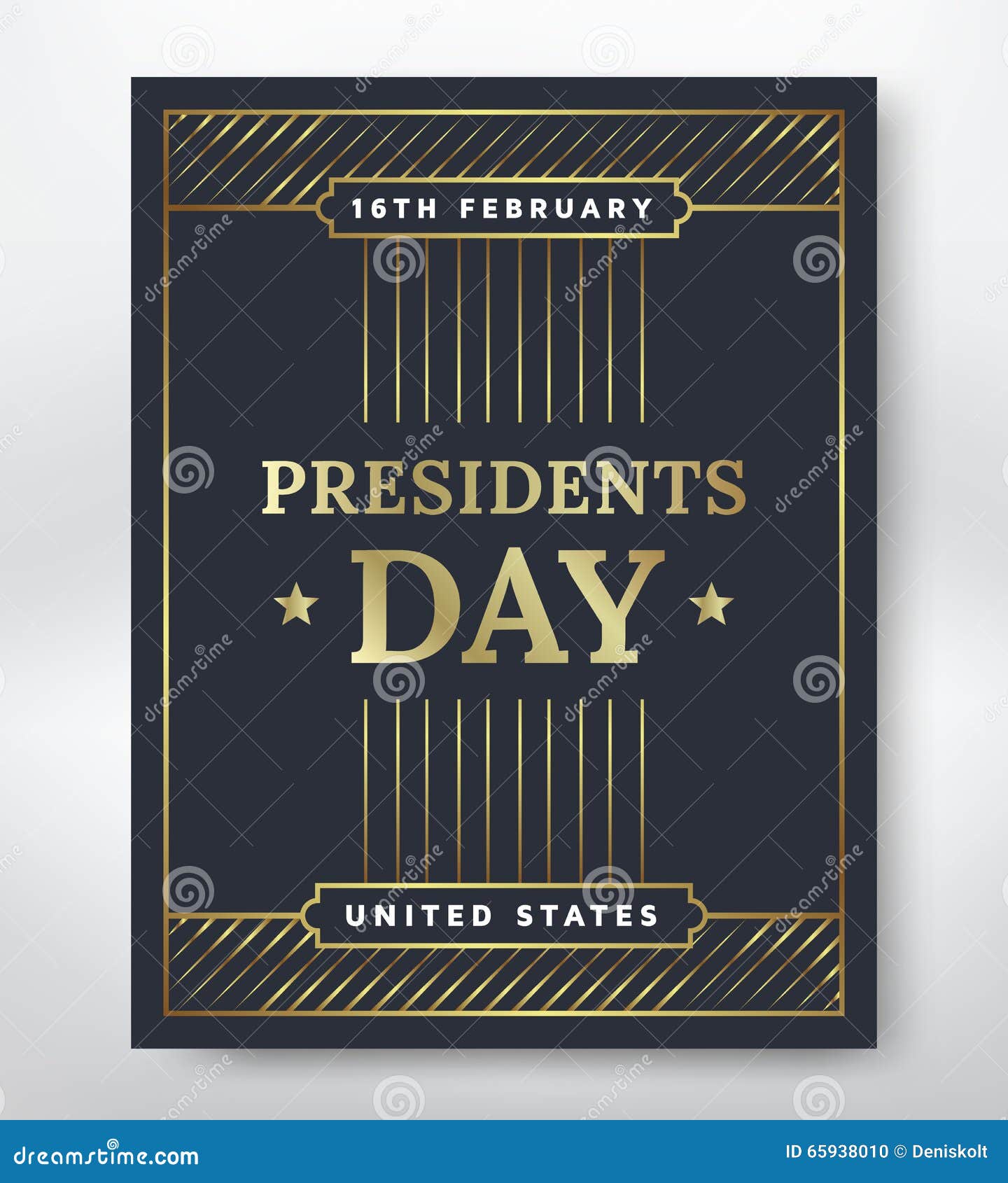 Presidents Day card stock vector. Illustration of abstract - 65938010