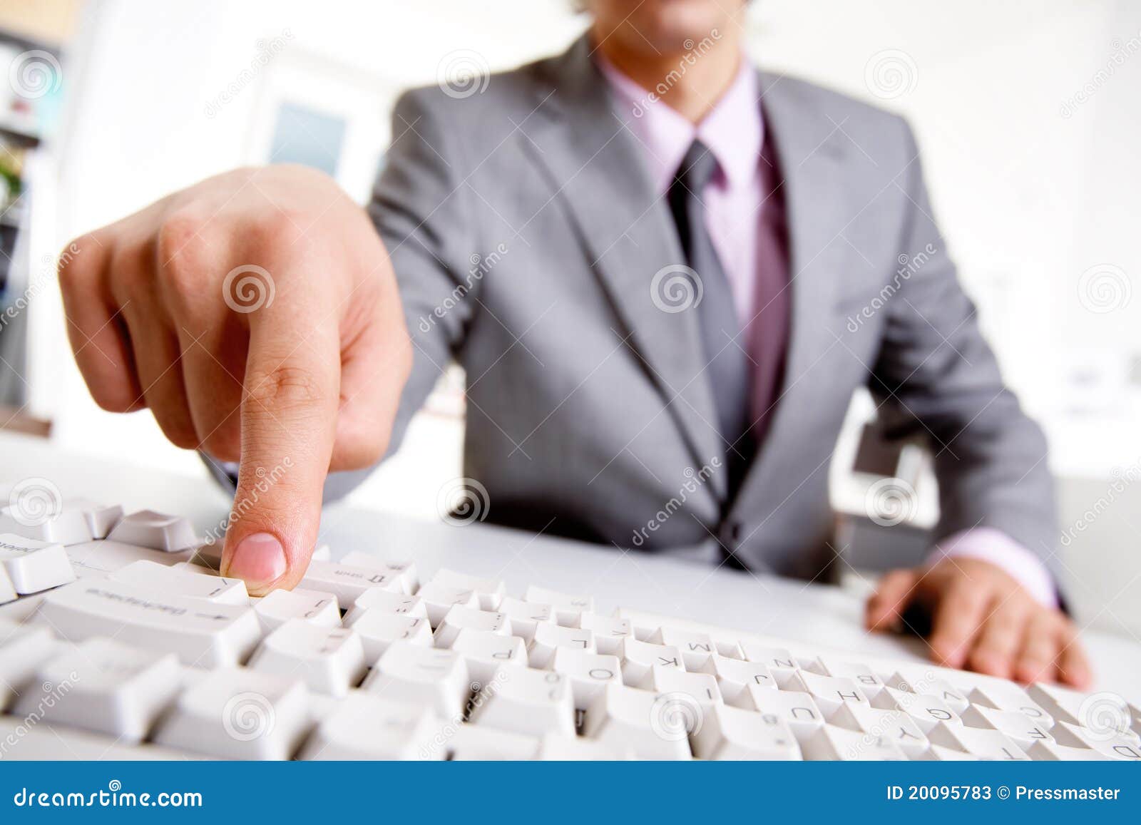 Presionar el botón imagen de archivo. Imagen de corporativo - 20095783