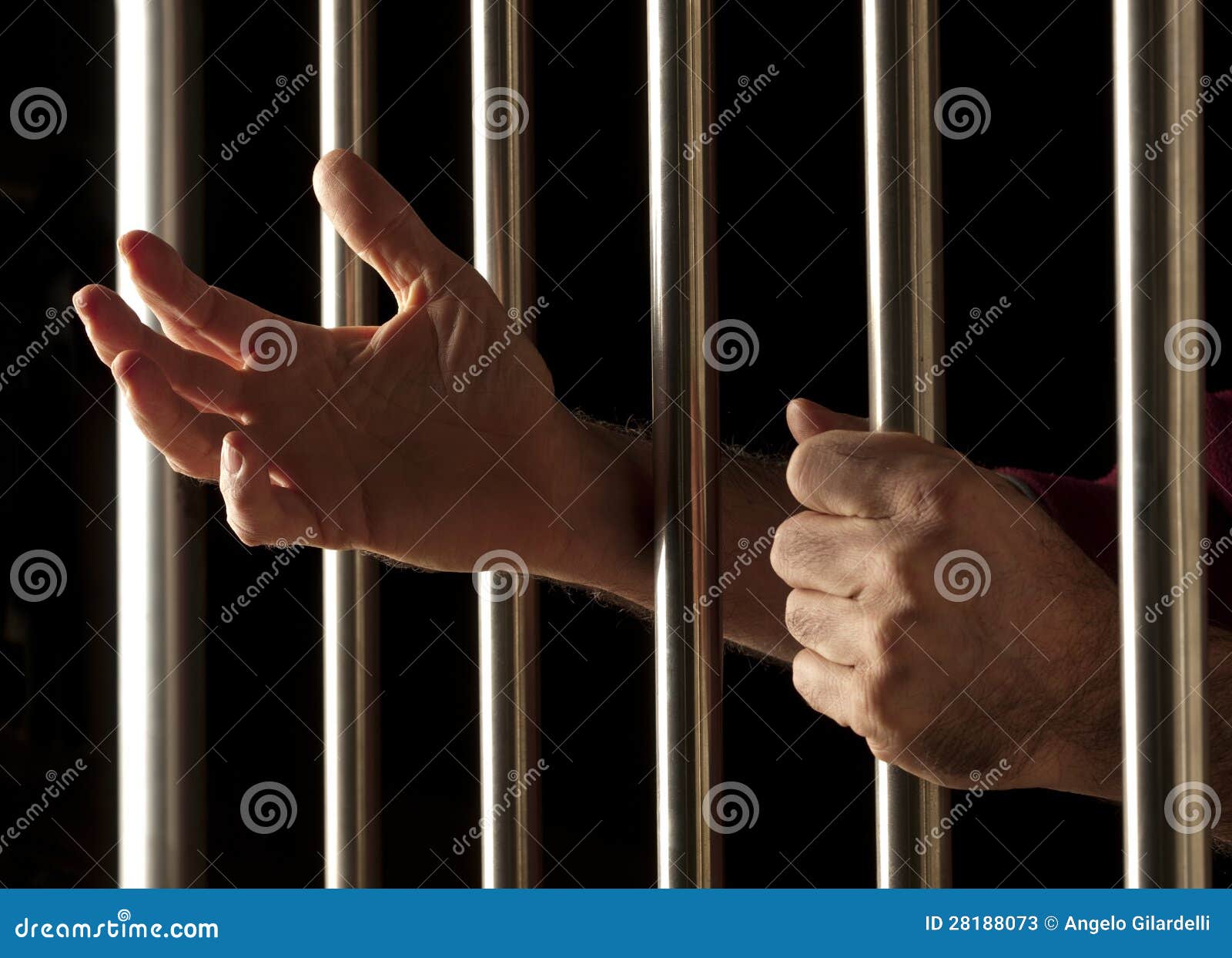 Preso imagen de archivo. Imagen de preso, atrapado, barras - 28188073