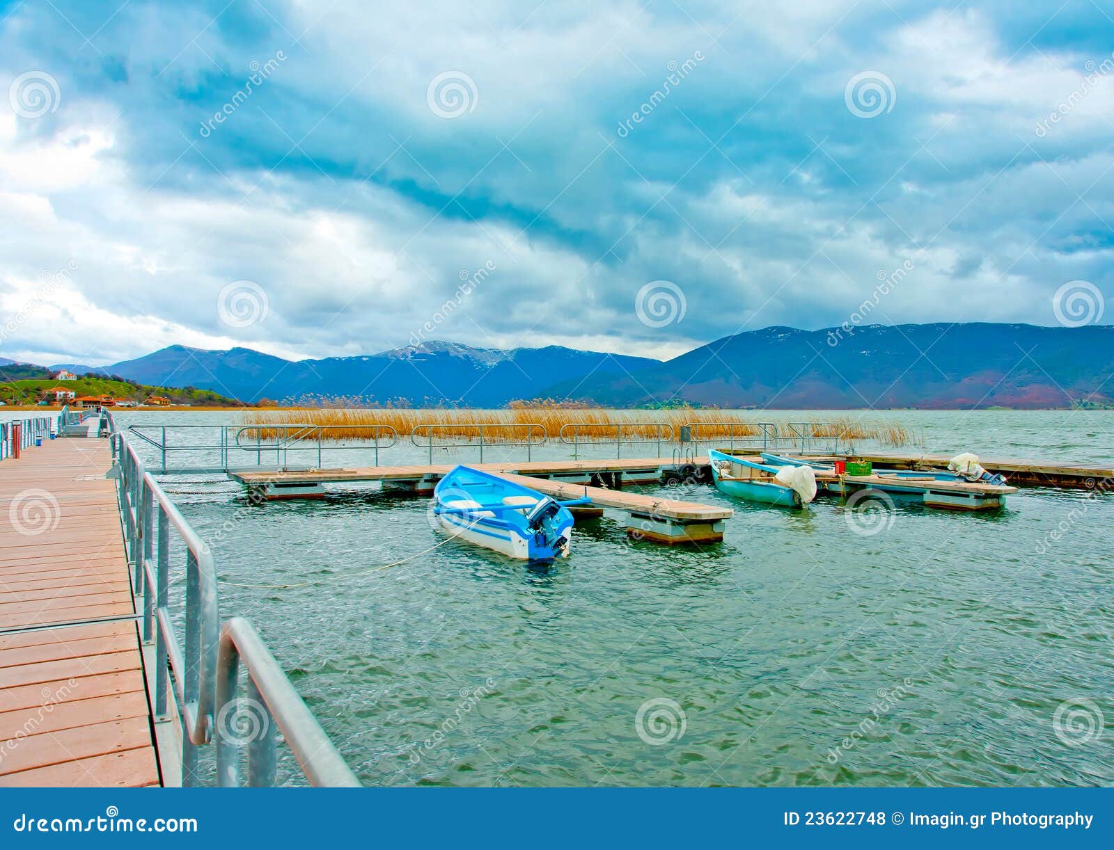 Prespa lake stock photo. Image of fisherman, nautical - 23622748