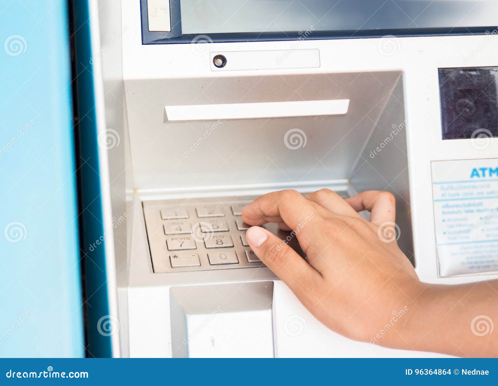 Press ATM EPP keyboard stock photo. Image of banking - 96364864