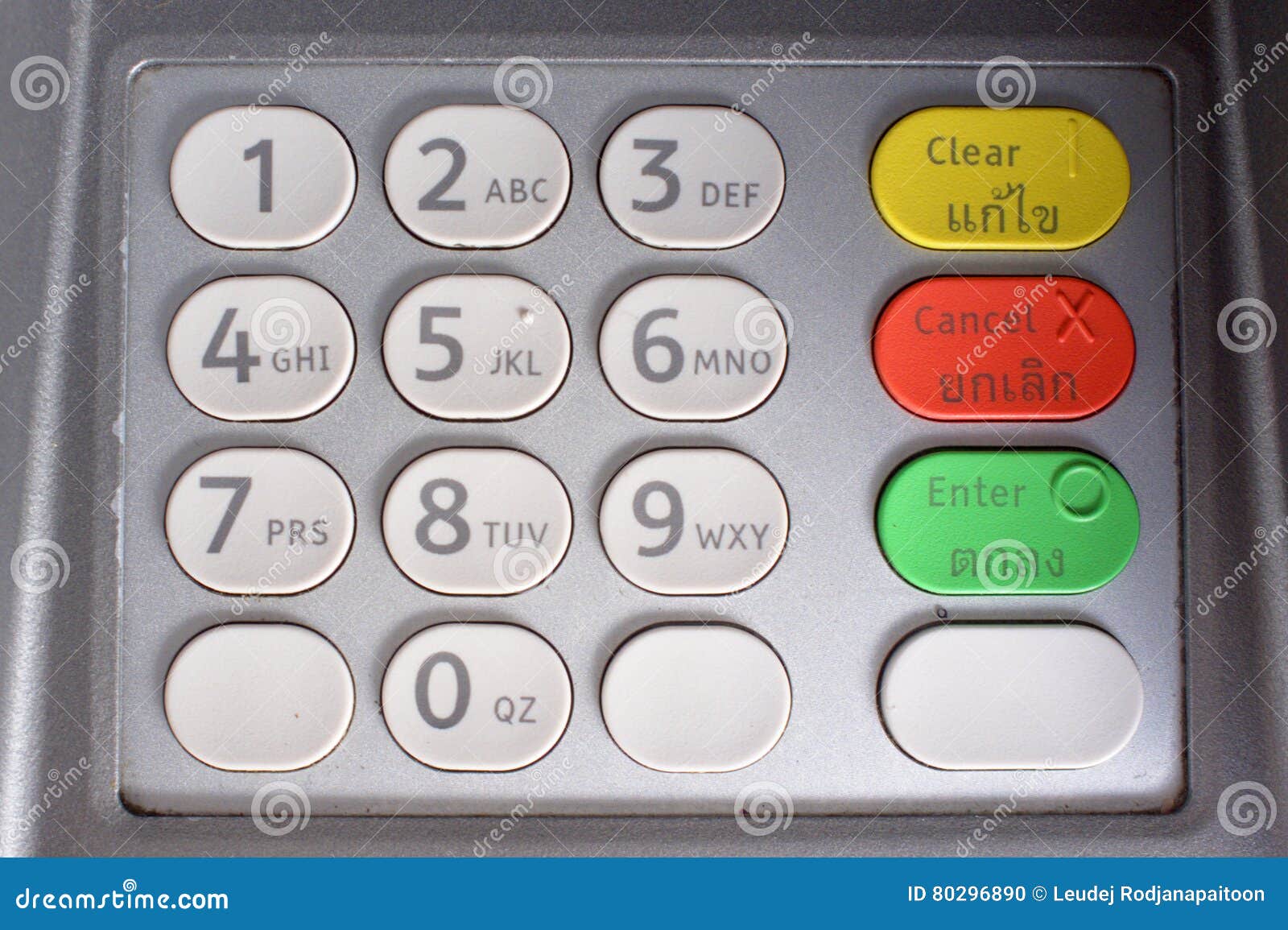 Press ATM EPP keyboard stock photo. Image of automated - 80296890
