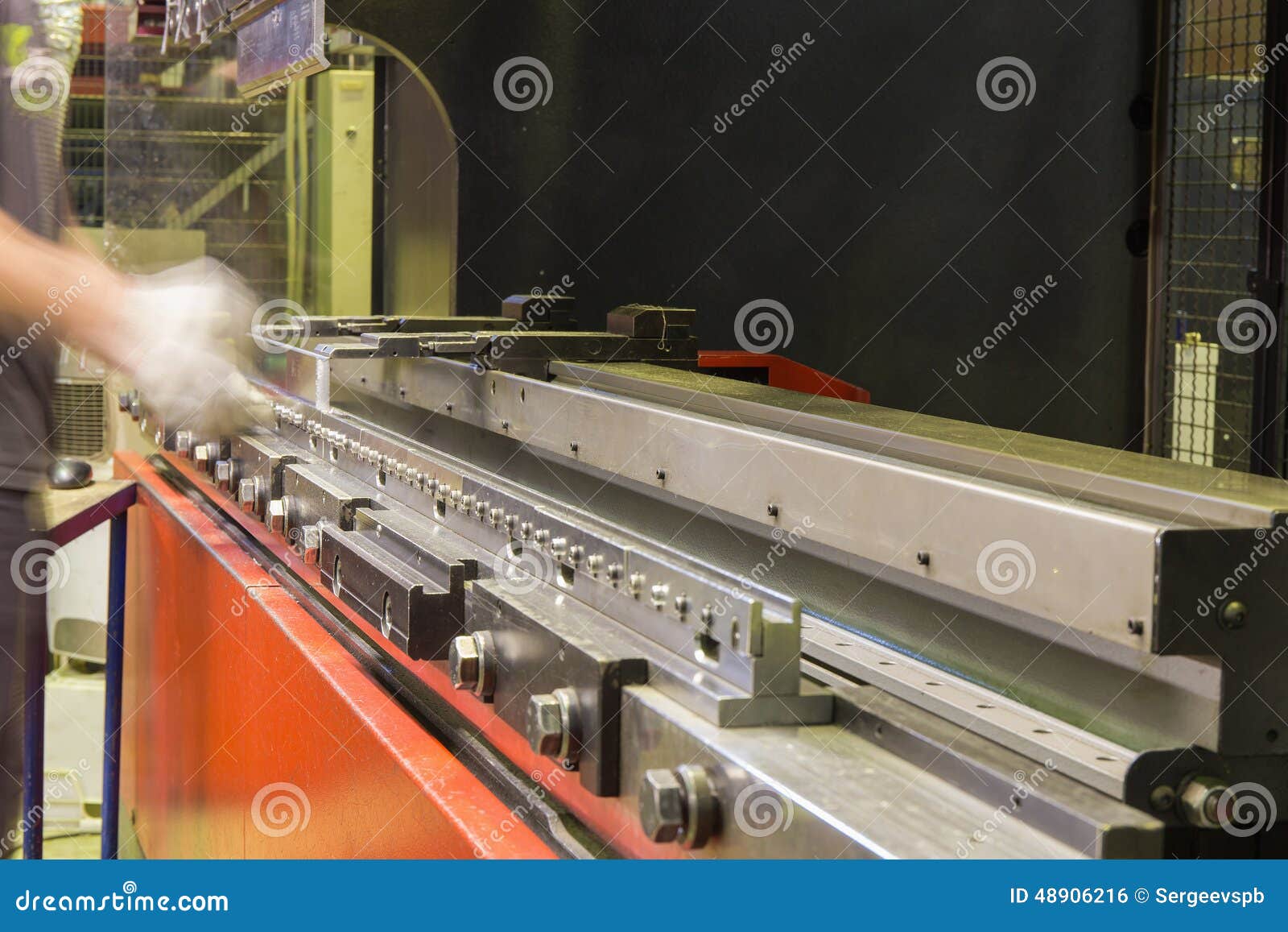 Press brake stock photo. Image of mill, plant, guide - 48906216