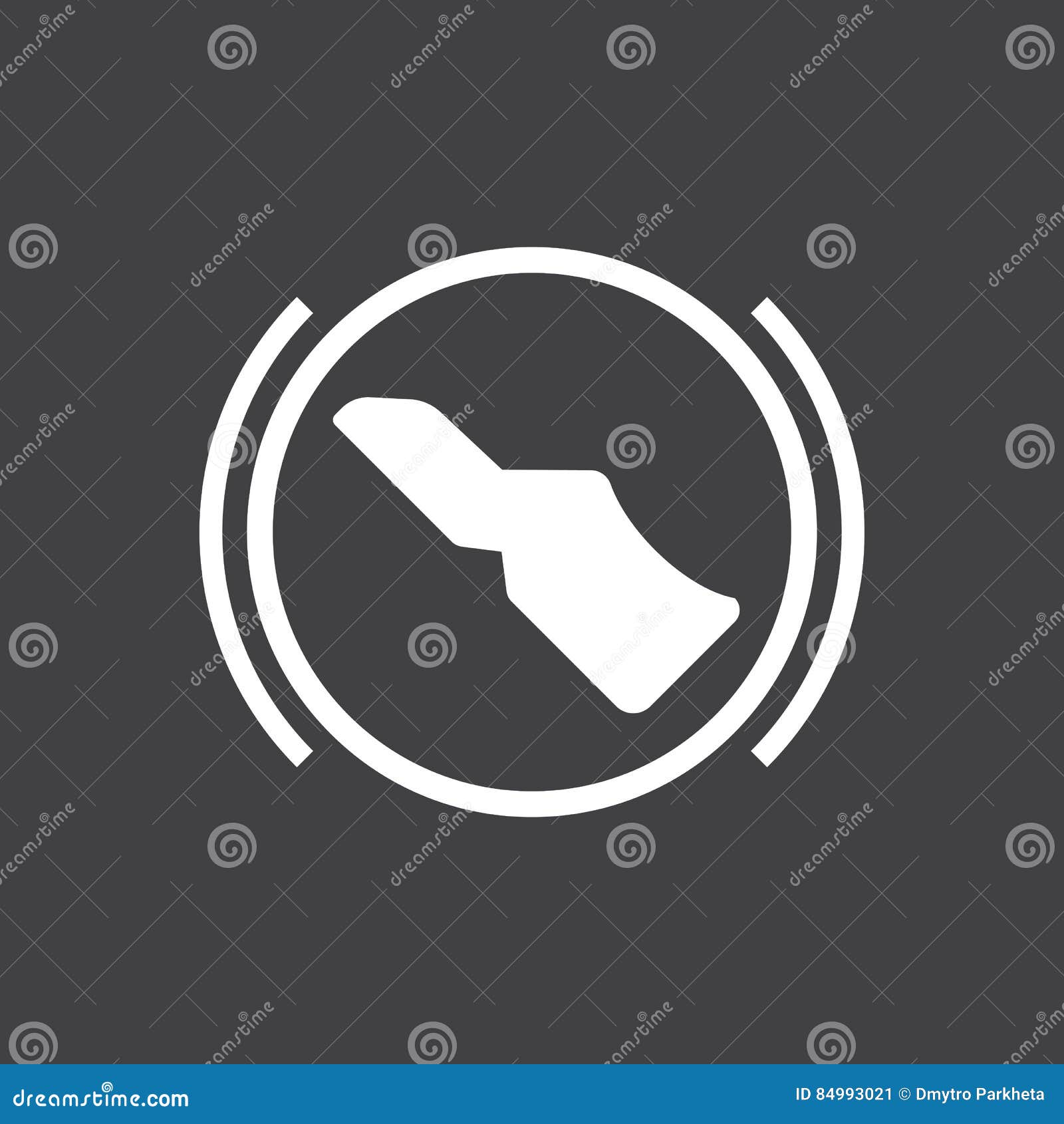 Car Pedal. Press The Pedal With Your Foot. Brake Vector Illustration ...