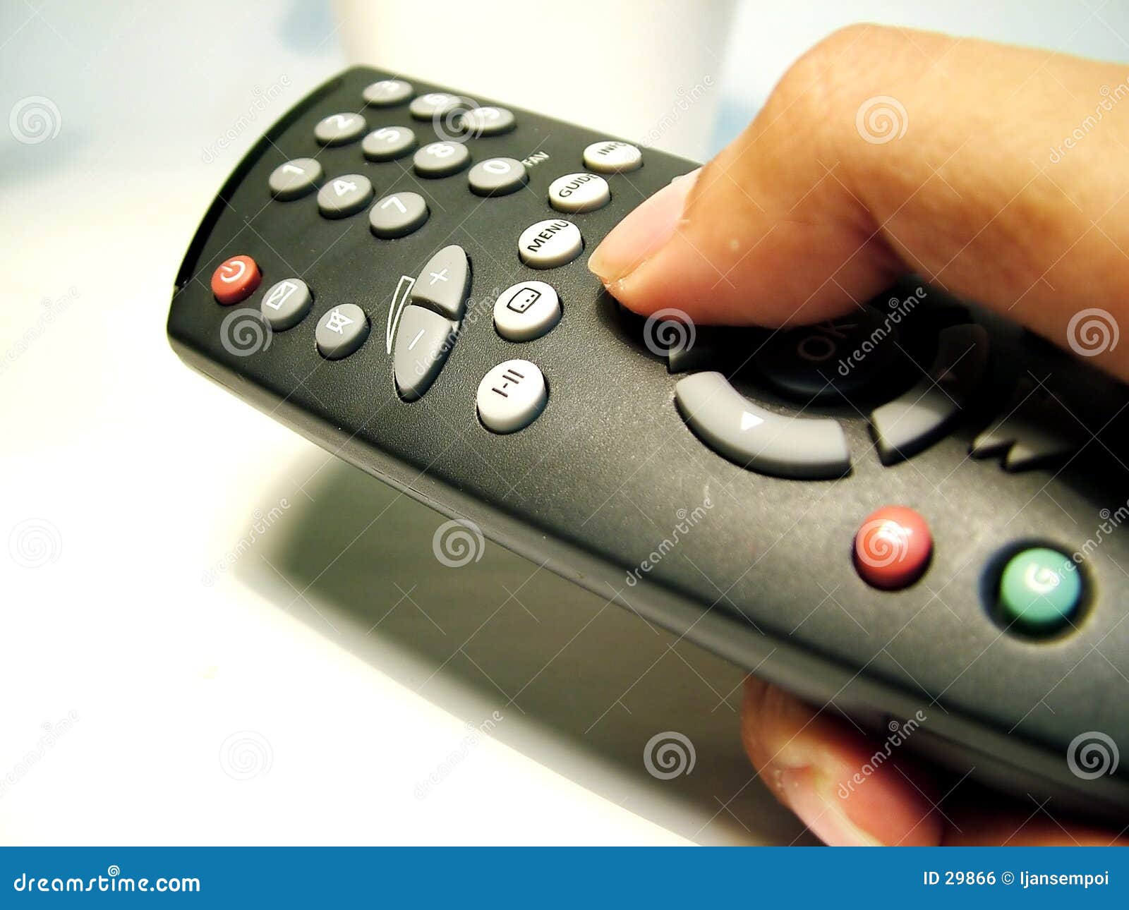 Press button stock photo. Image of broadcasting, black, hand - 29866