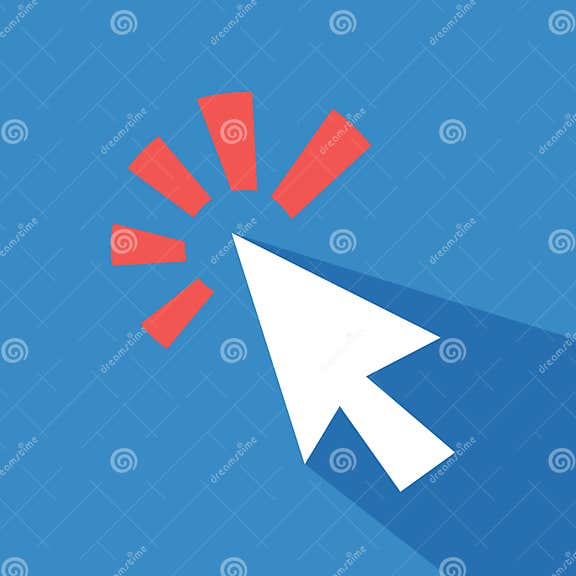 Press the Button on the Computer Interface. Stock Vector - Illustration ...