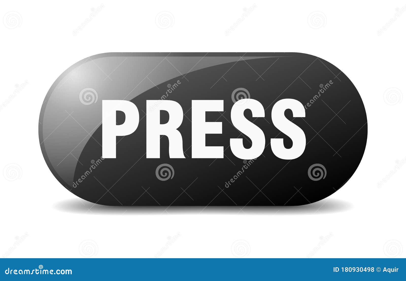 Press Button. Press Sign. Key. Push Button Stock Vector - Illustration ...