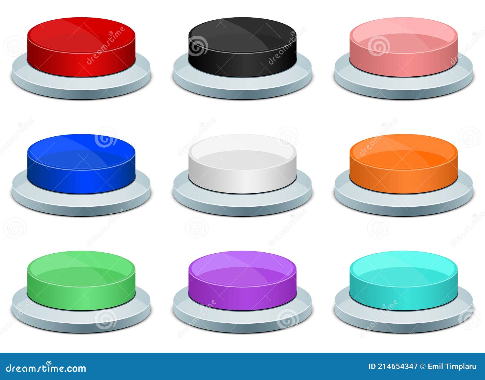 Press Button Vector Design Illustration Isolated on White Background ...