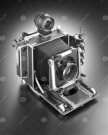 Press camera 4 x 5 stock image. Image of equipments, accessory - 6733145