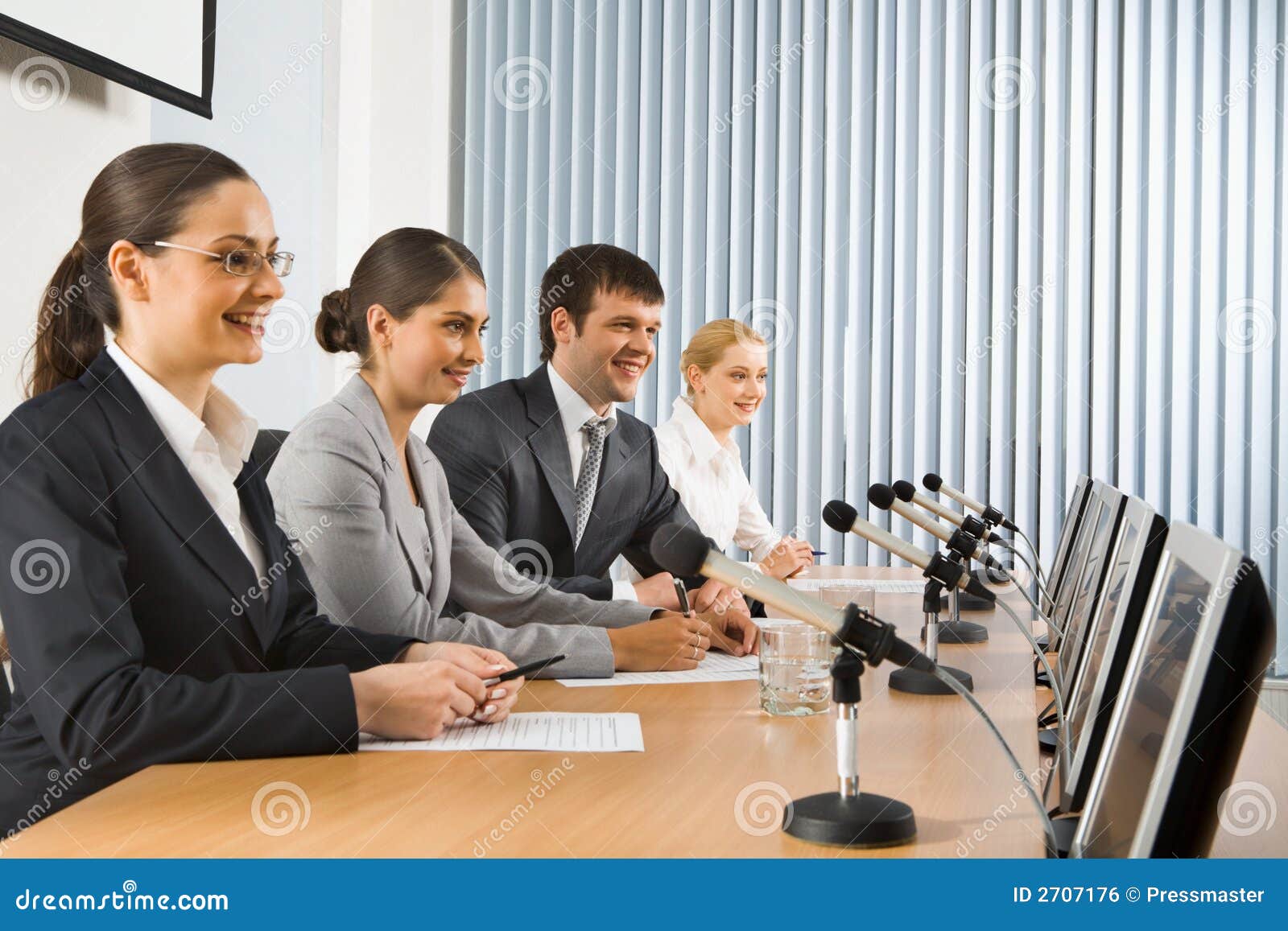 Press conference stock photo. Image of examination, microphone - 2707176