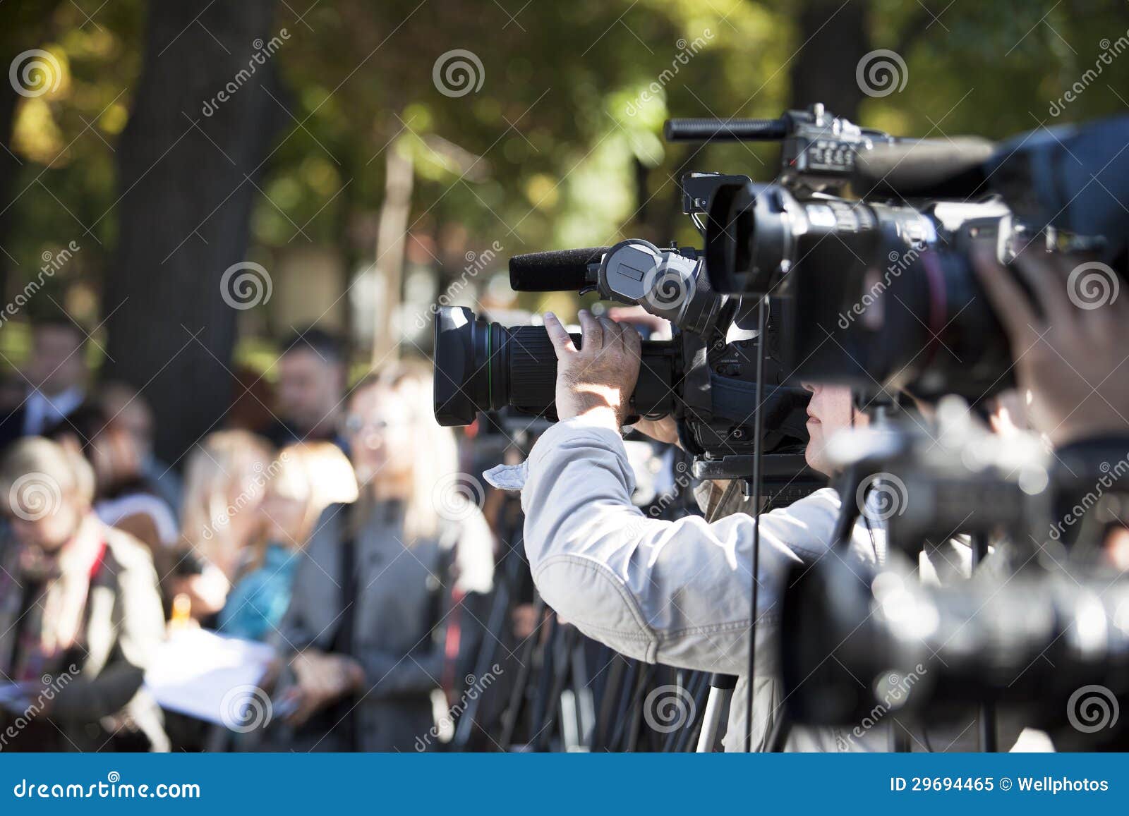 Press conference stock image. Image of correspondent - 29694465