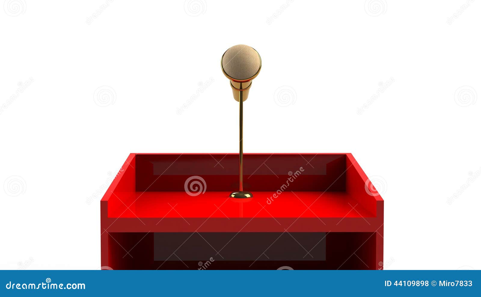 Press Conference With Flags Of Israel And Lectern Against The Blue ...