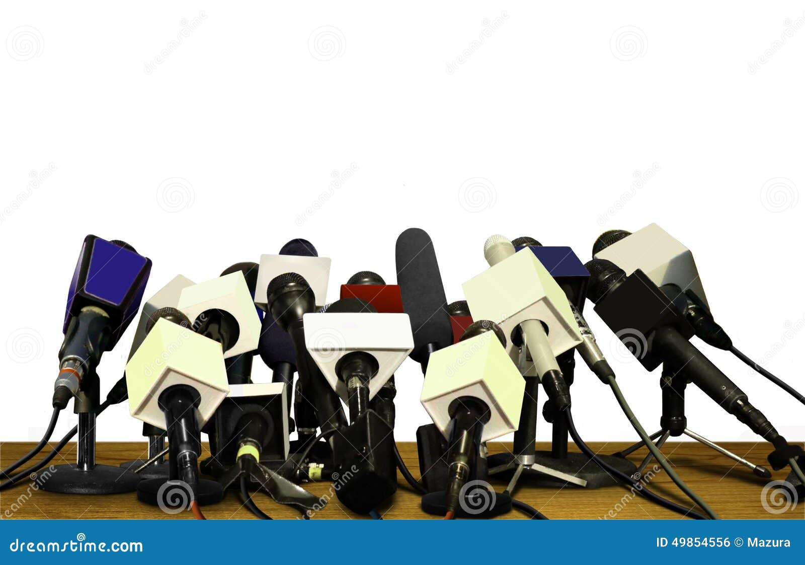 Press Conference Microphones Stock Photo - Image of journalist, media ...