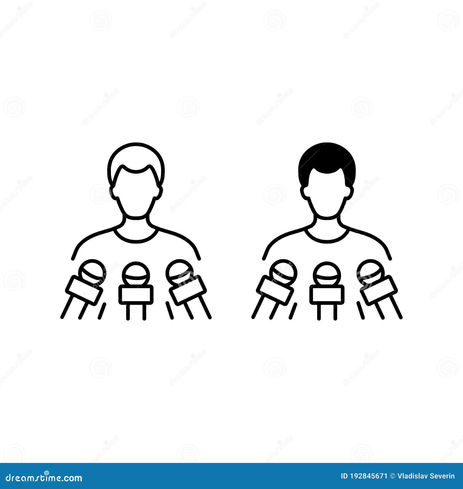 Ceo Conference Outline Icons Collection. CEO, Conference, Meeting ...