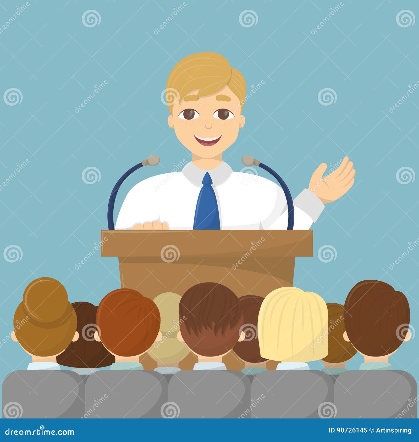Press Conference Presentation. Stock Vector - Illustration of ...