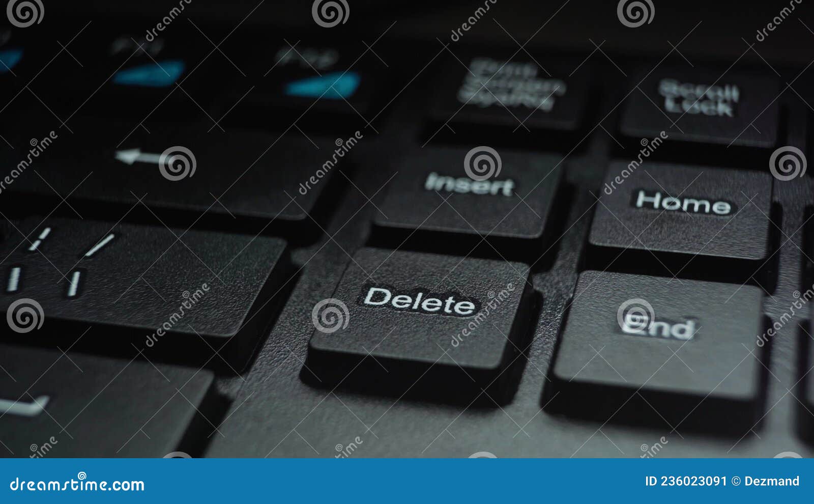 Press the Delete Button on Your Computer Keyboard Stock Video - Video ...